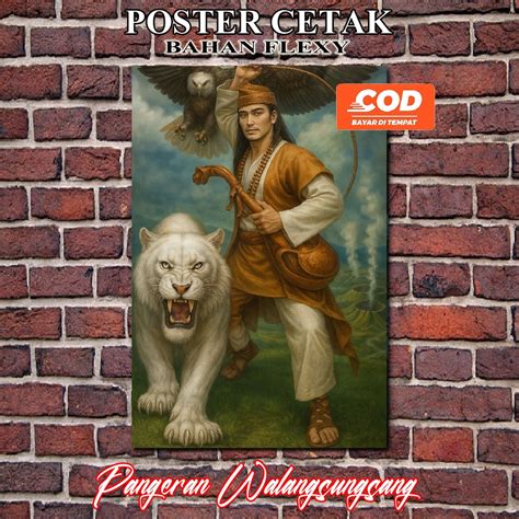 Jual Lukisan Cetak Pangeran Walangsungsang Poster Pangeran Cakra Buana