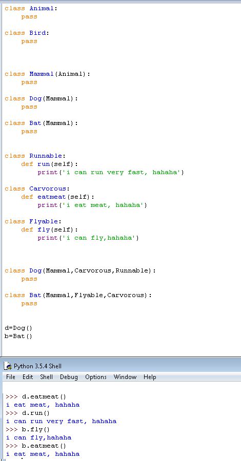 python 混入类MixIn 筱筱的春天 博客园
