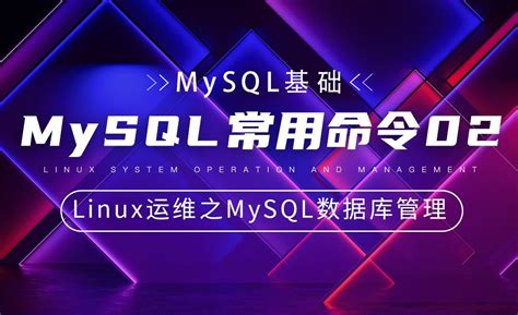 MySQL基础MySQL常用命令02Linux系统运维与管理之MySQL数据库管理 编程开发教程 CentOS 虎课网