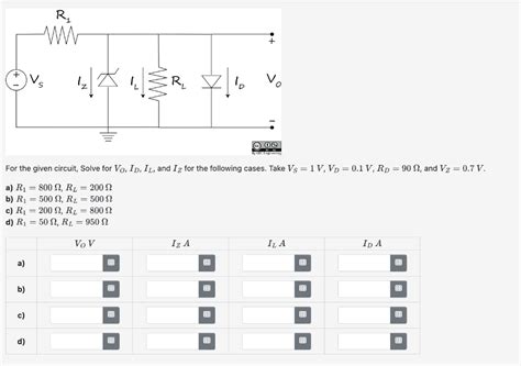 Solved For The Given Circuit Solve For Voidil And Iz For