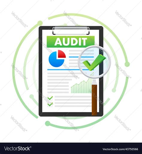 Auditing Concepts Tax Process Data Analysis Vector Image