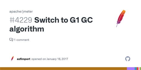Switch To G1 Gc Algorithm · Issue 4229 · Apachejmeter · Github