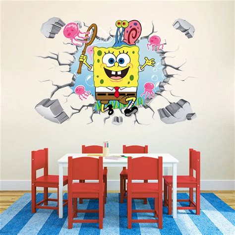 3d Spongebob Elite Wall Decals
