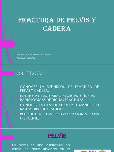 Fractura De Pelvis Y Cadera Pdf Pelvis Medicina Clinica