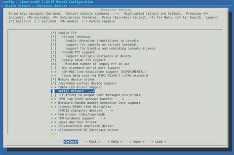 Linux Uart 커널 설정 및 Non Blocking 모드 시리얼 통신 Example C Code