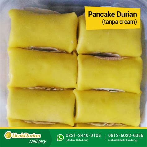 Pancake Durian Non Krim Isi 10 Ucok Durian Medan