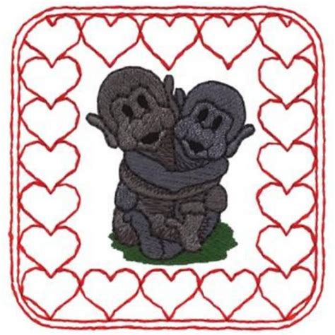 Gorillas Machine Embroidery Design Embroidery Library At