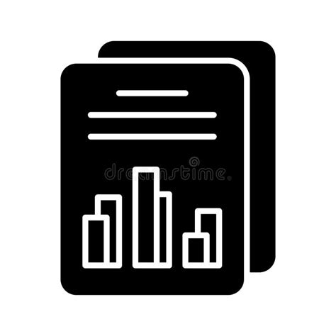 Bar Chart On Document Showing Vector Of Data Report In Trendy Style