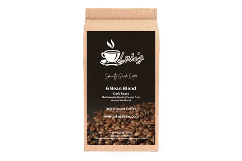 6 Bean Blend Lukes Brew Coffee