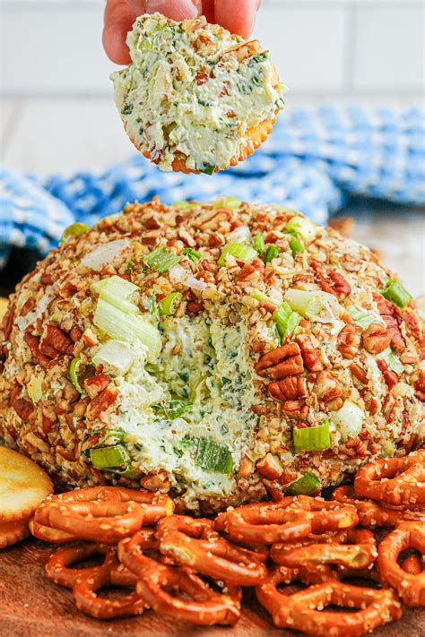 Spinach Artichoke Dip Cheese Ball Wonkywonderful
