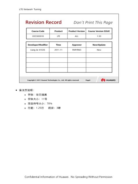 Huawei Lte Network Tuning Issue 1 Pdf Lte Telecommunication Telecommunications