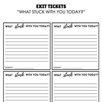 Fun And Creative Exit Tickets By Miss Artsy Moon TPT