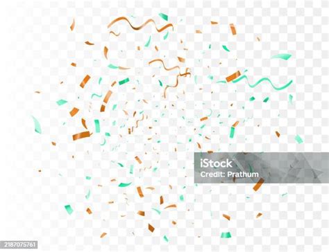 축하 배경입니다 투명한 배경에 화려한 색종이 벡터 일러스트 레이 션 3차원 형태에 대한 스톡 벡터 아트 및 기타 이미지 3차원 형태 공휴일 금색 Istock