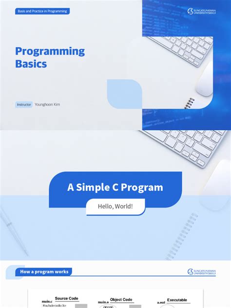 Week 1 3 Programming Basics 복사본 Pdf C Programming Language