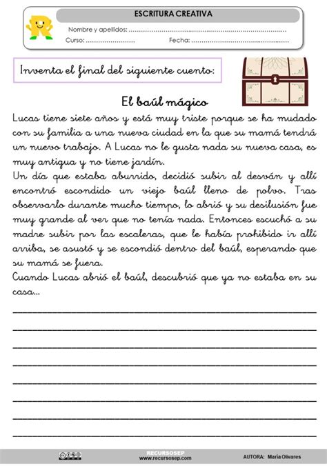 Escritura Creativa Inventa El Final De Un Cuento