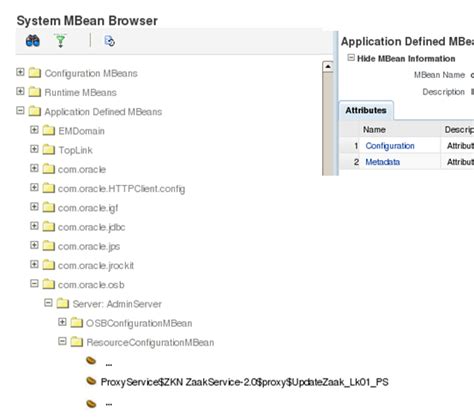 Oracle Service Bus Service Exploring Via Weblogic Server Mbeans With Jmx