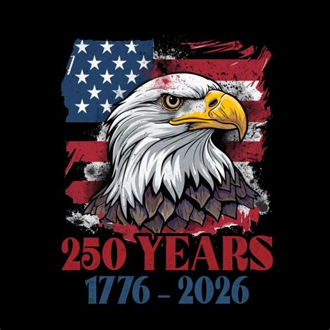 Usa 250th Anniversary Eagle Flag Png Patriotic Sublimation Clipart Etsy Canada