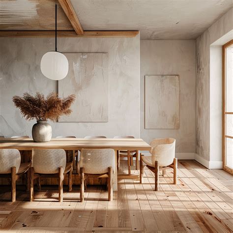 Japandi Dining Table Chairs