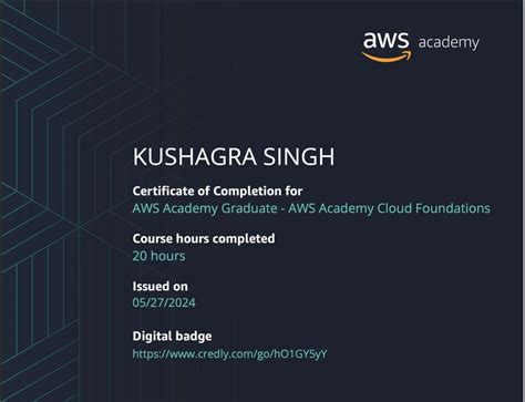 Kushagra Singh On Linkedin Aws Cloudcomputing Cloudfoundations
