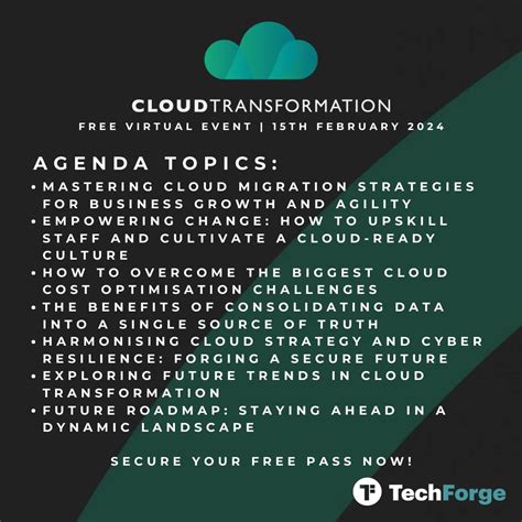 Techforge Media On Linkedin Cloudtransformation Virtualevent