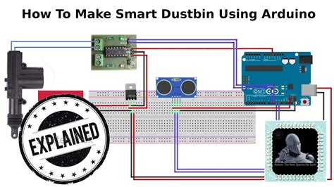 Smart Dustbin Using Arduino Circuit Diagram