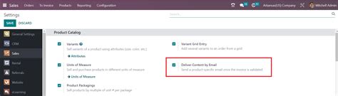 Setting In Odoo 16 Sales Odoo V16 Enterprise Edition Book