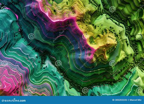 Map Of Agricultural Fields Made With LIDAR Technology GIS Product Made From Aerial Data From A