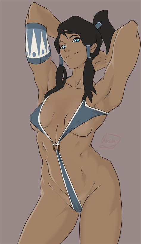 Rule 34 1girls Areola Slip Arms Behind Head Avatar Legends Bikini