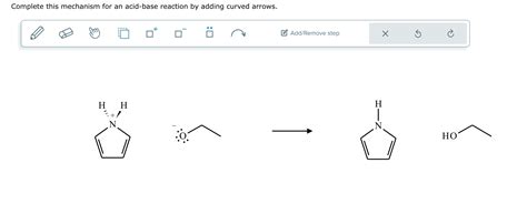 Solved Complete This Mechanism For An Acid Base Reaction By Chegg Com