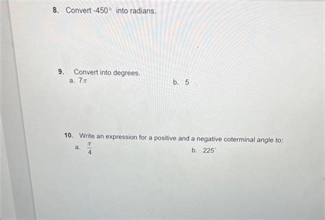 Solved Pre Calculus 30 Chapter 4 Assignment To Receive Full