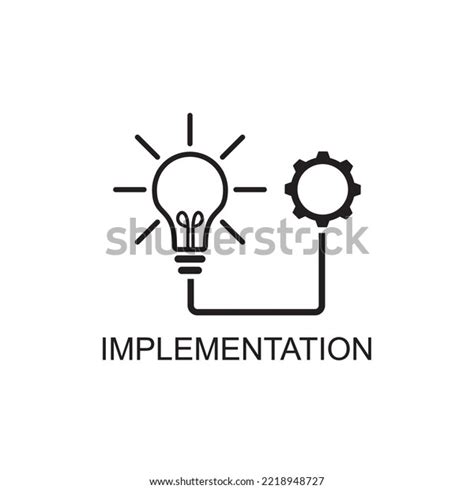 Implementation Icon Technology Icon Vector Stock Vector Royalty Free Shutterstock