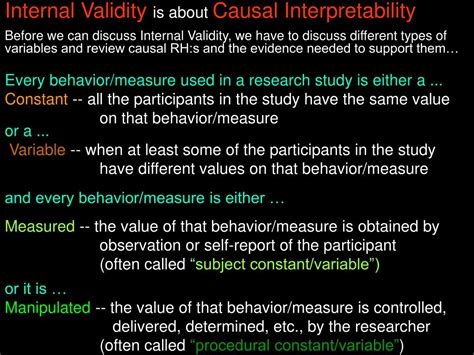 PPT Internal Validity PowerPoint Presentation Free Download ID