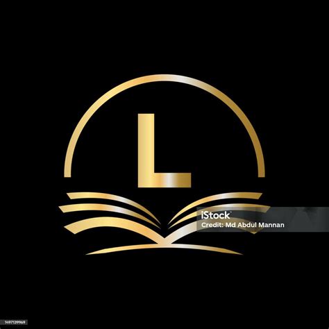 이니셜 레터 L 교육 로고 북 개념입니다 대학 아카데미 졸업 로고 템플릿 디자인 로고에 대한 스톡 벡터 아트 및 기타 이미지