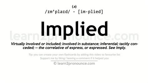 Implied Definition