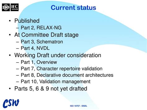 Ppt Iso 19757 Document Schema Definition Languages Dsdl Powerpoint Presentation Id4681166