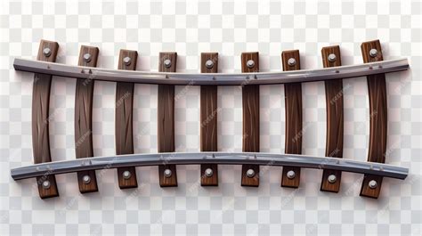 Premium Photo Isolated 3d Modern Illustration Of Train Rails Straight Curve And Wavy Paths For