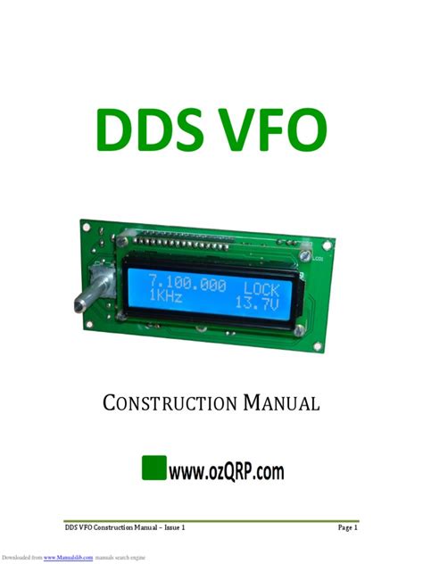 Dds Vfo Pdf Printed Circuit Board Electrical Connector