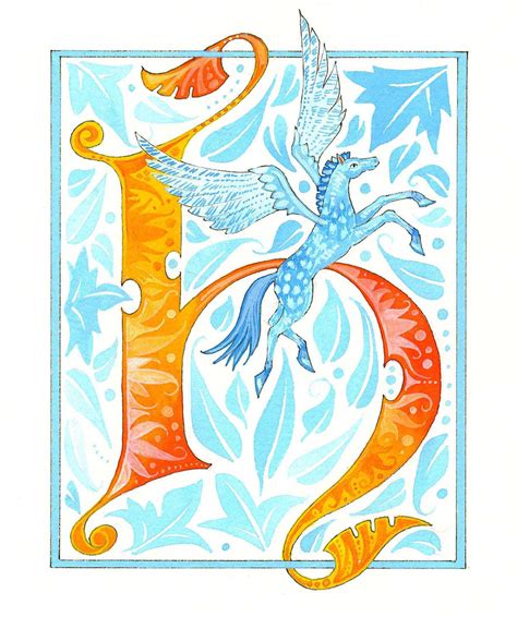 On Line Classes Calligraphy Illuminated Letters Fantasy Art