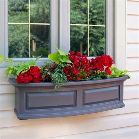 Mayne 4830 Grg 3 Ft Nantucket Window Box Graphite Gray 1 Fred Meyer
