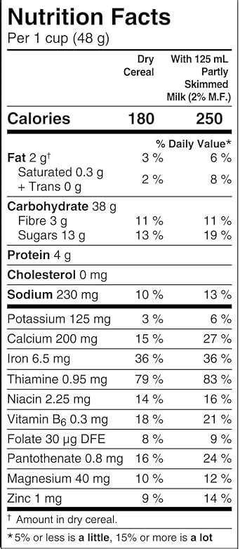 Life Cereal Cinnamon Nutrition Facts