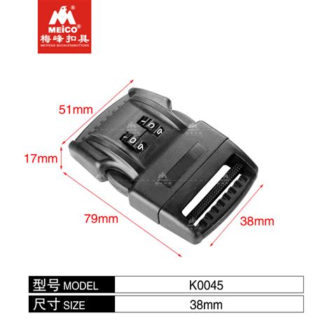 Oem Plastic Combination Locking Side Release Buckle Factory