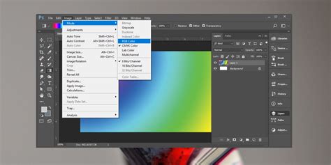 how to convert images from cmyk to rgb mode in photoshop