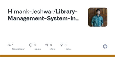 Github Himank Jeshwarlibrary Management System In Java