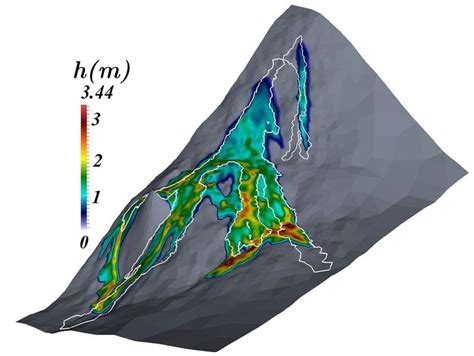 12 Simulation Of The December 2010 Lava Flow From Piton De La