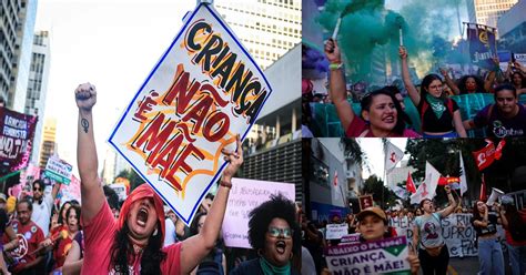 ពលរដ្ឋស្ត្រីជាតិប្រេស៊ីល ក្នុងទីក្រុងសៅប៉ូឡូ ចេញតវ៉ាប្រឆាំងច្បាប់រំលូតកូន