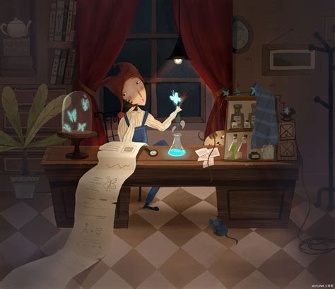 魔法试验风格插画设计作品 设计人才灵活用工 设计dna