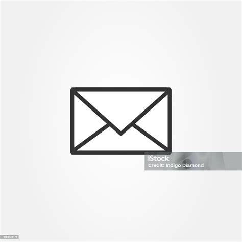 이메일 편집 가능한 스트로크가 있는 봉투 선 아이콘입니다 심플한 윤곽선 플랫 스타일 디자인 벡터 그림입니다 봉투에 대한 스톡 벡터 아트 및 기타 이미지 Istock