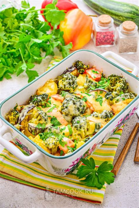 Овощи в духовке под сыром — рецепт с фото Овощи Еда Диетические блюда