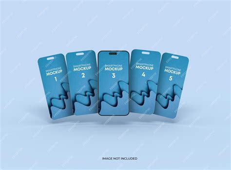 Phone 14 Pro 모형 및 일부 분리된 화면 플로팅 Ui Ux 앱 개념 3d 렌더링 프리미엄 Psd 파일