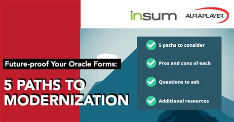 Options For Your Oracle Forms Modernization Insum